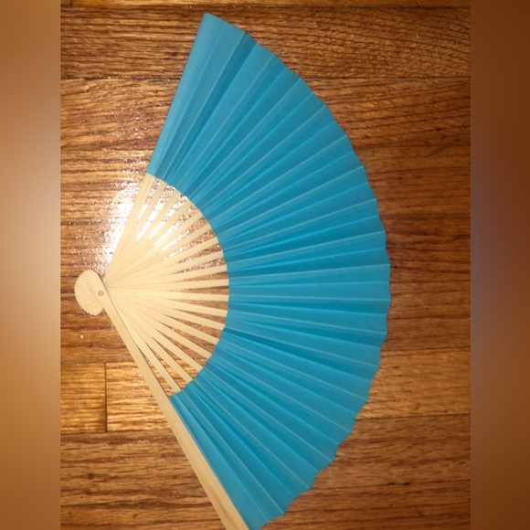 Party Supplies | Tifffany Blue Paper Fans | Poshmark
